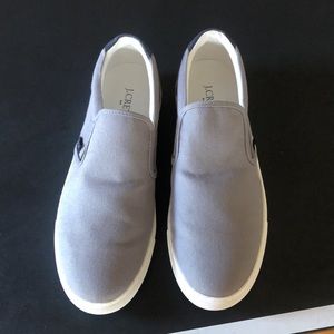 J. Crew | Shoes | Nwt J Crew Factory Explorer Gray Canvas Slip On Boat ...